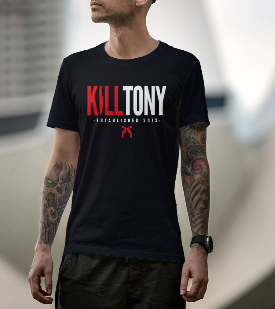 Kill Tony Established 2013 Knife Microphone T-Shirt