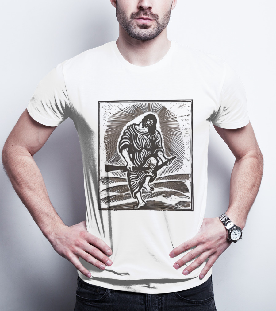 Christ Breaks The Rifle Anti War Symbolism Peaceful Resistance T-Shirt