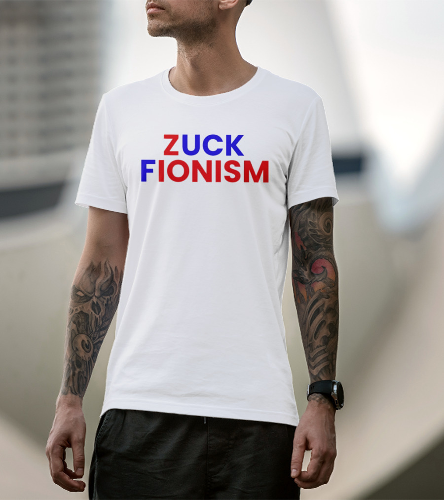 F*** Zuck Fionism Blue Red T-Shirt
