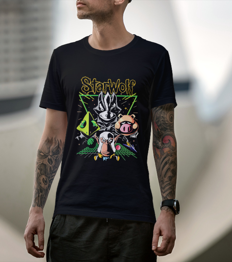 StarWolf Character Collection Wolf And Fox T-Shirt