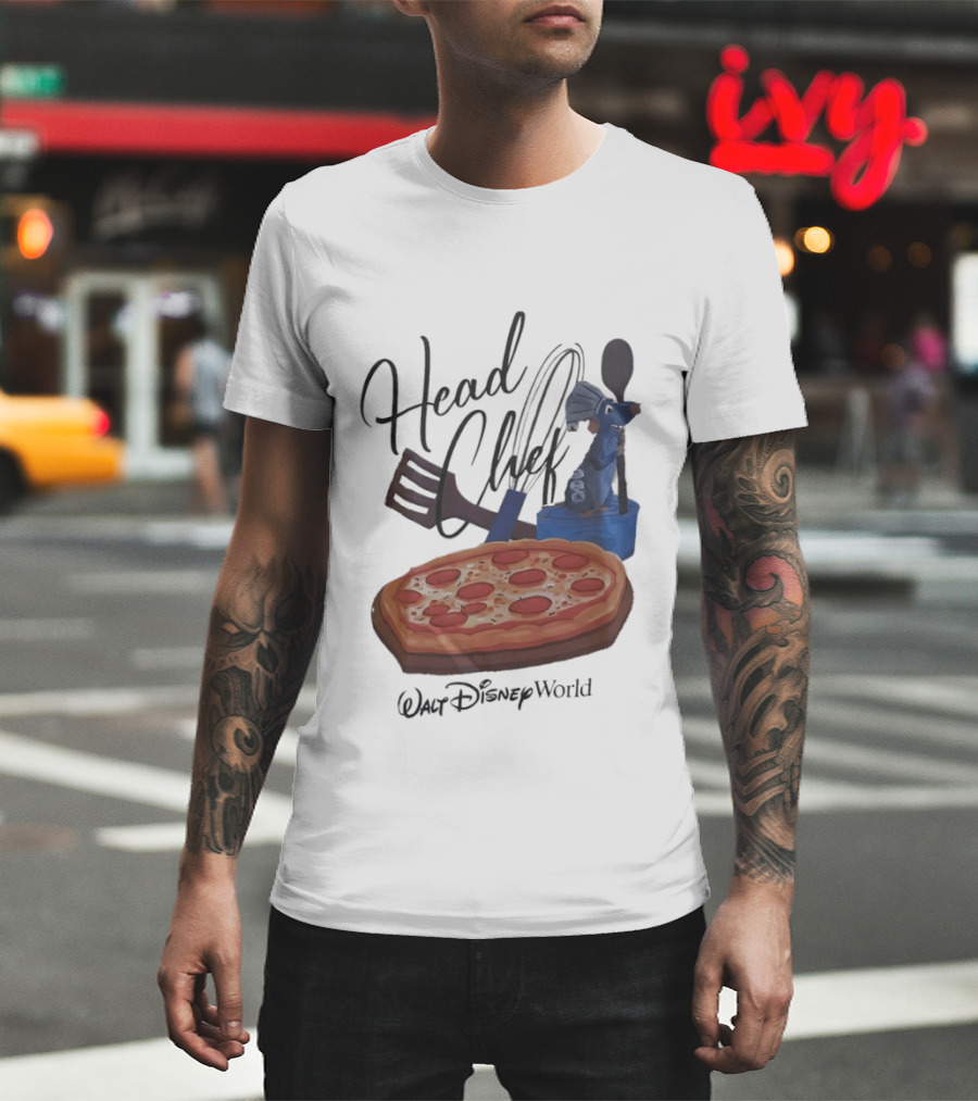 Head Chef Ratatouille Pizza Walt Disney World T-Shirt