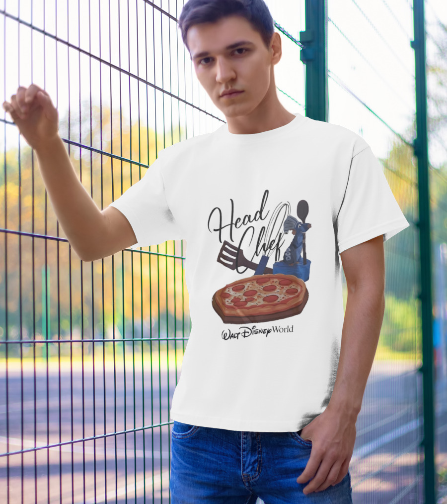 Head Chef Ratatouille Pizza Walt Disney World T-Shirt