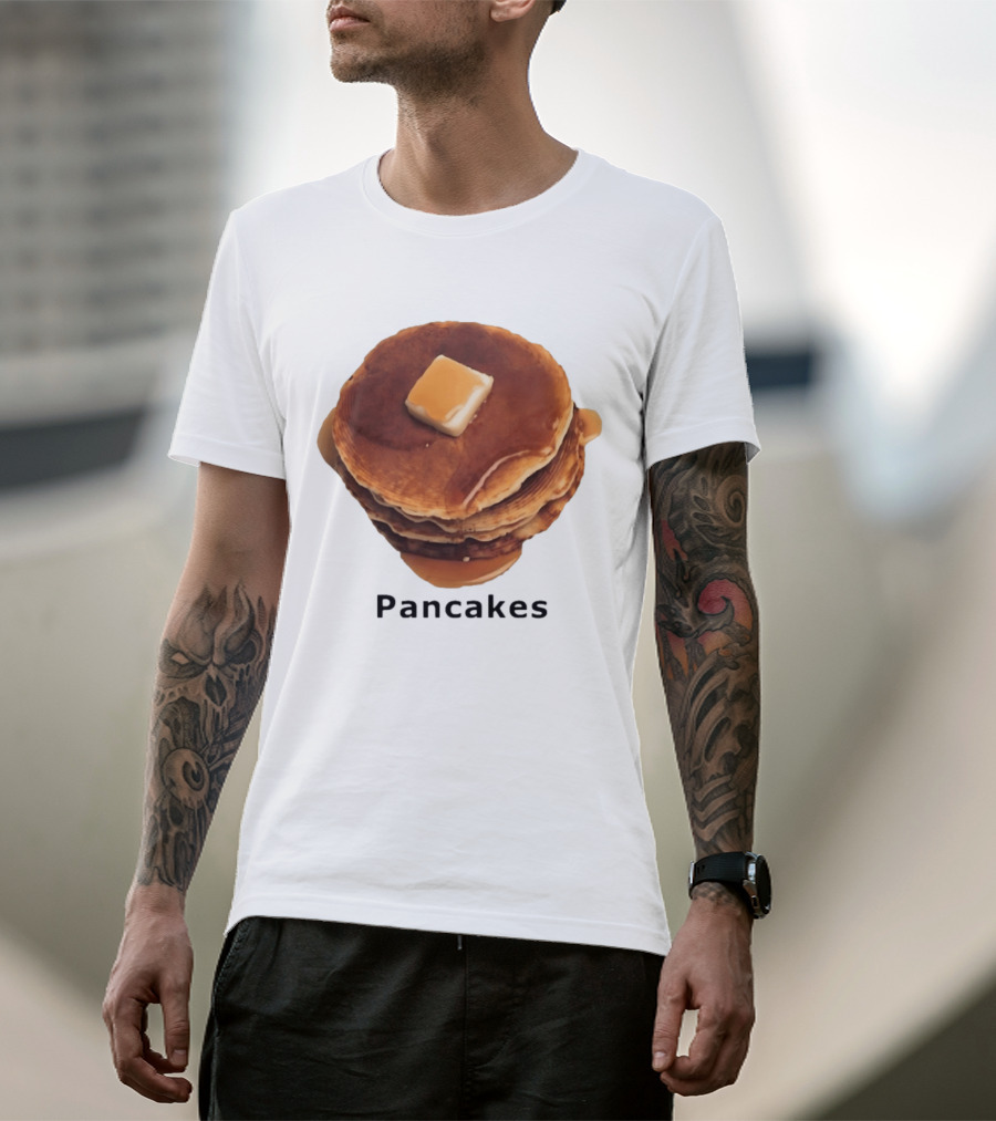 Pancakes Syrup Stack With Butter Topping T-Shirt