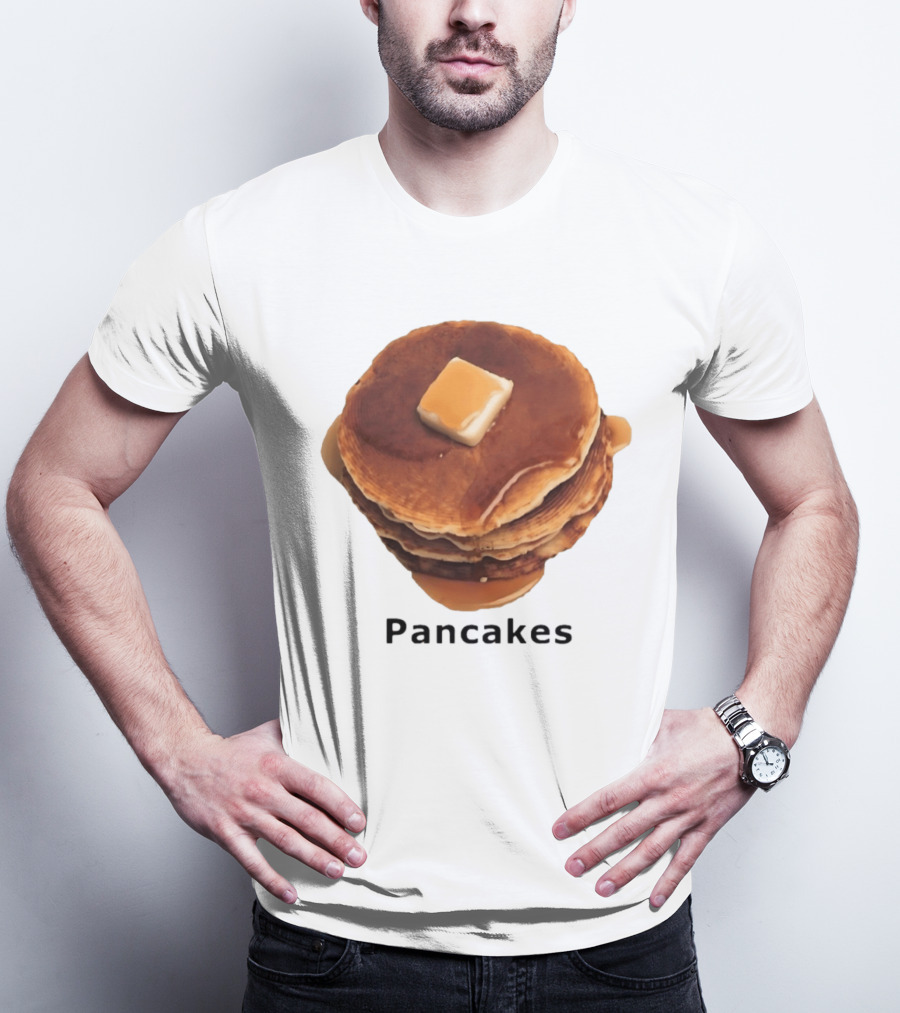 Pancakes Syrup Stack With Butter Topping T-Shirt