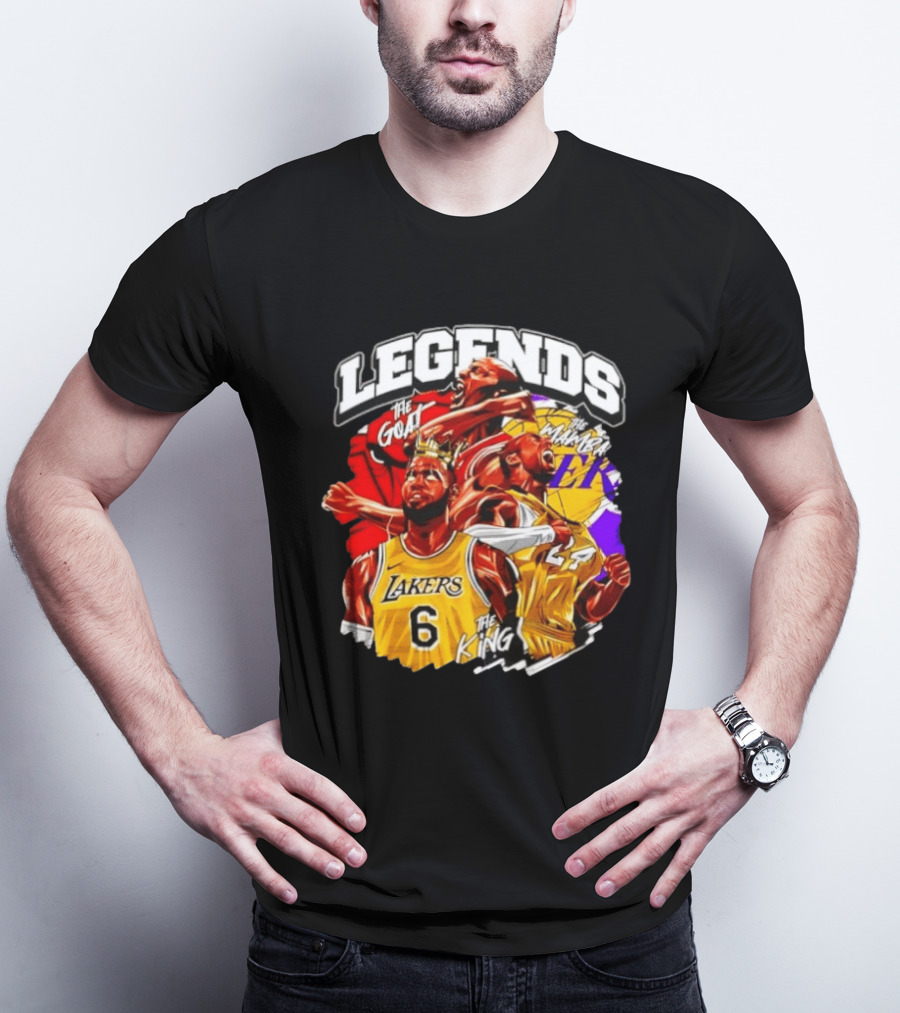 Legends The Goat Mamba King Lakers 24 6 T-Shirt
