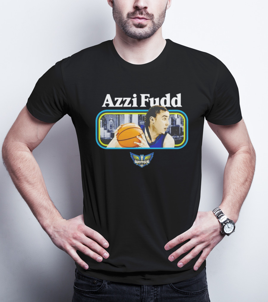 Azzi Fudd Dallas Wings Basketball Player With Team T-Shirt
