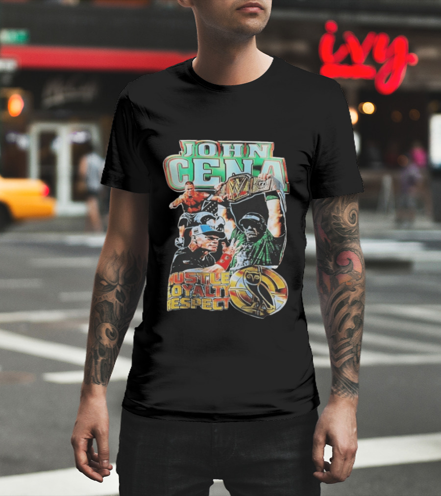 OVO WWE 2026 John Cena Hustle Loyalty Respect Championship Belt Owl T-Shirt