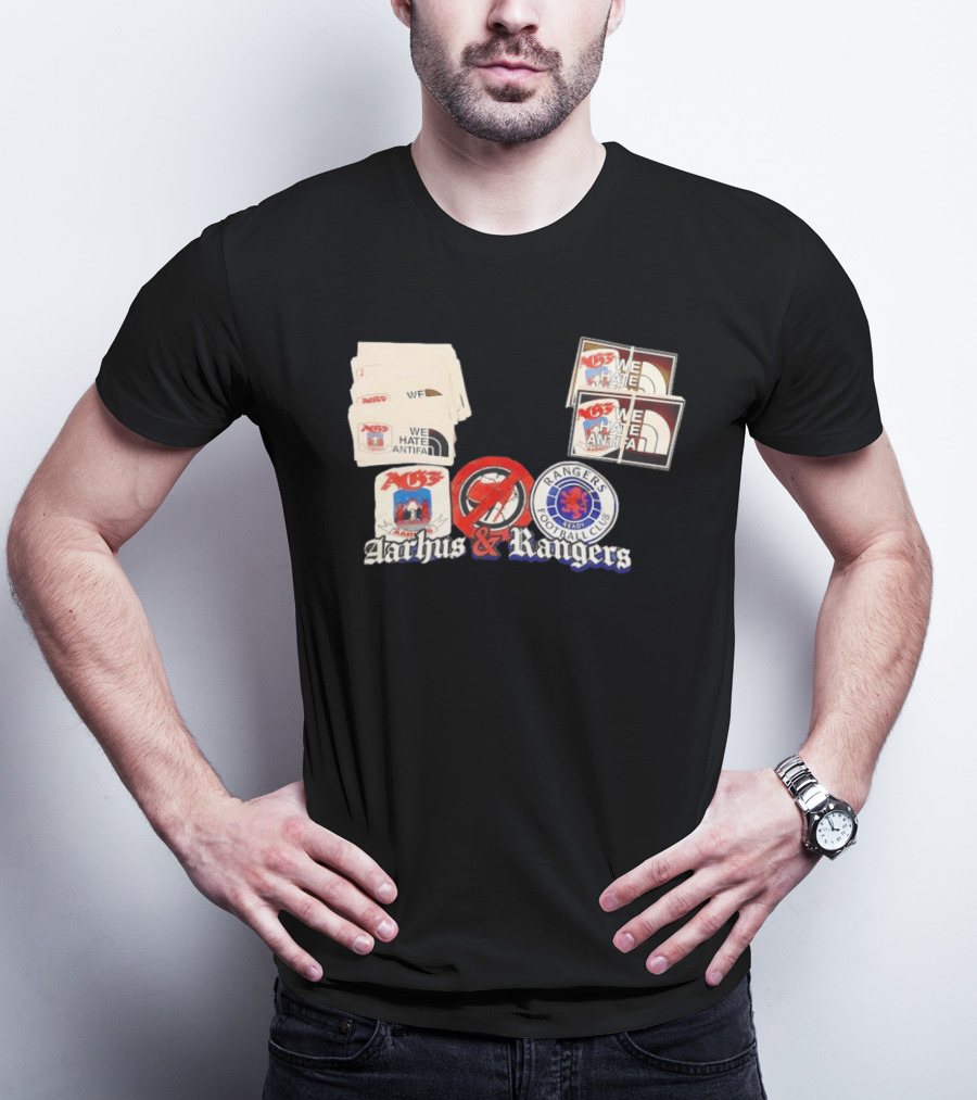 Rangers Football Club Aarhus Gymnastikforening We Hate Antifa T-Shirt