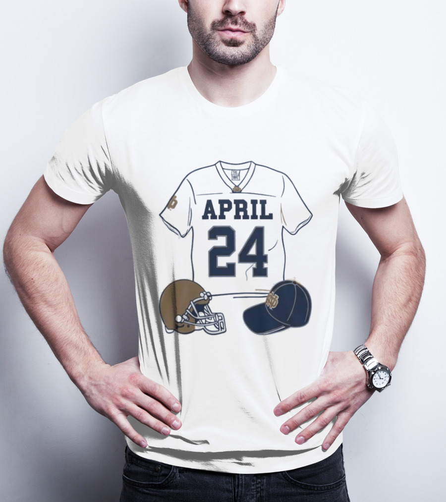 Notre Dame April 24 Football Jersey 2026 T-Shirt