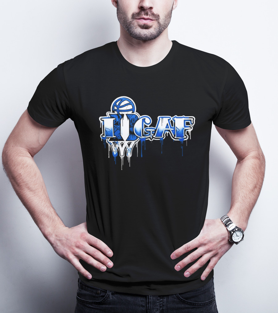 IDGAF Duke Basketball Graffiti Style Blue Devils T-Shirt