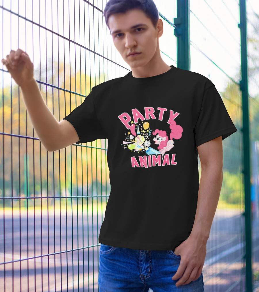 My Little Pony Party Animal Pinkie Pie Celebration Balloons Confetti T-Shirt