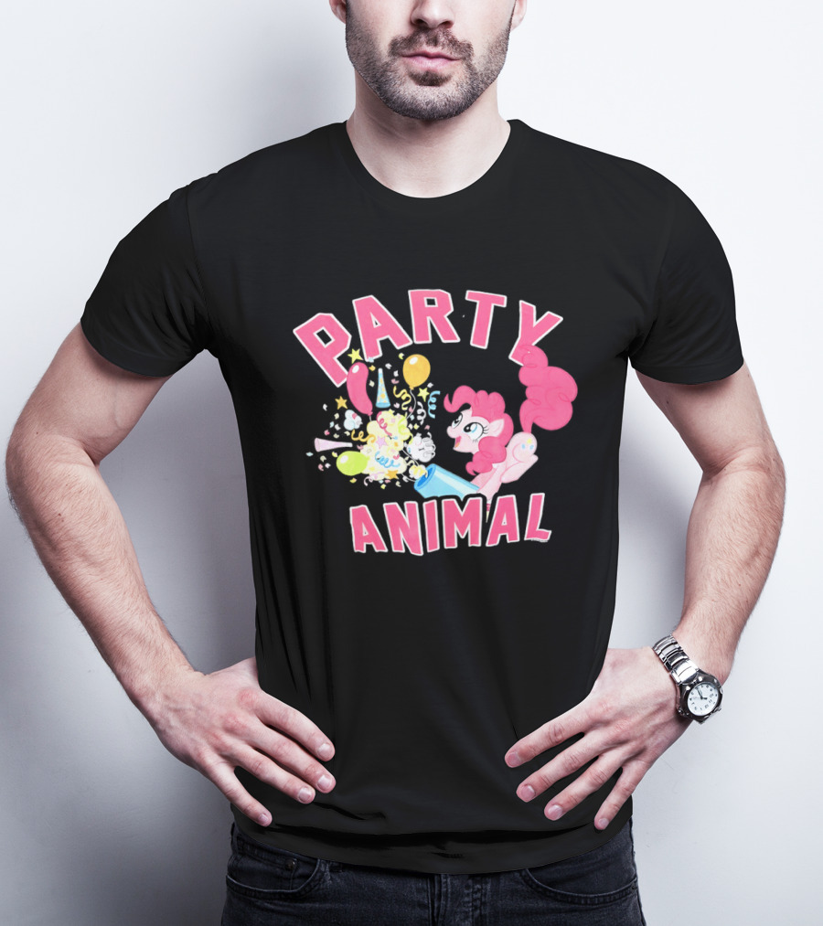 My Little Pony Party Animal Pinkie Pie Celebration Balloons Confetti T-Shirt