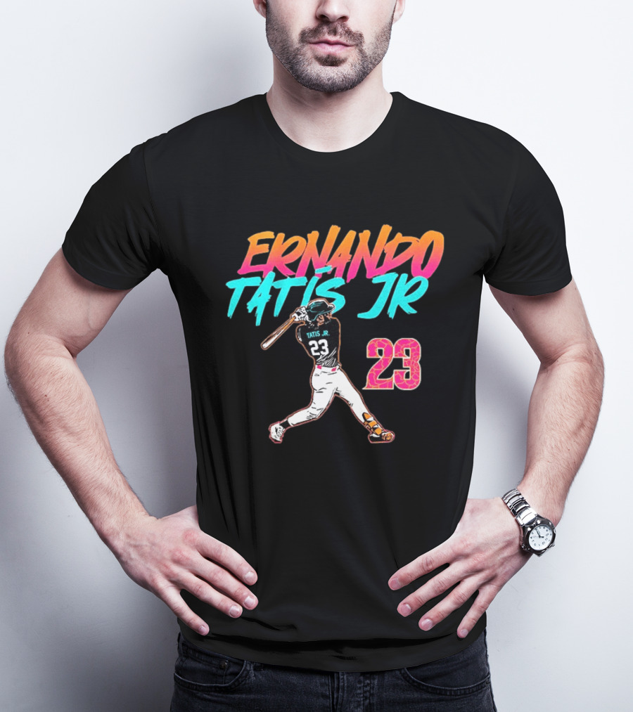 Fernando Tatis Jr 23 San Diego Padres City Edition Swing T-Shirt