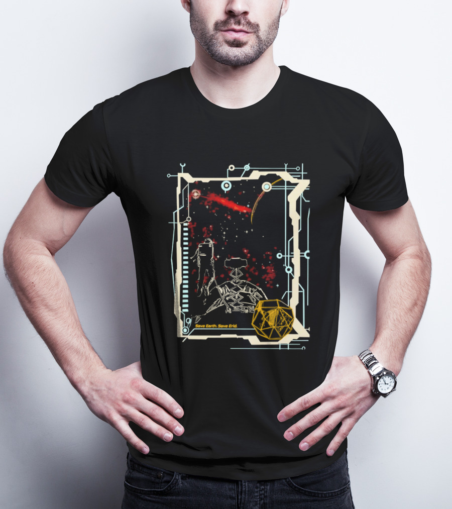 Project Hail Mary Rocky Grace Save Earth Save Erid Retro Sci Fi Circuitry T-Shirt