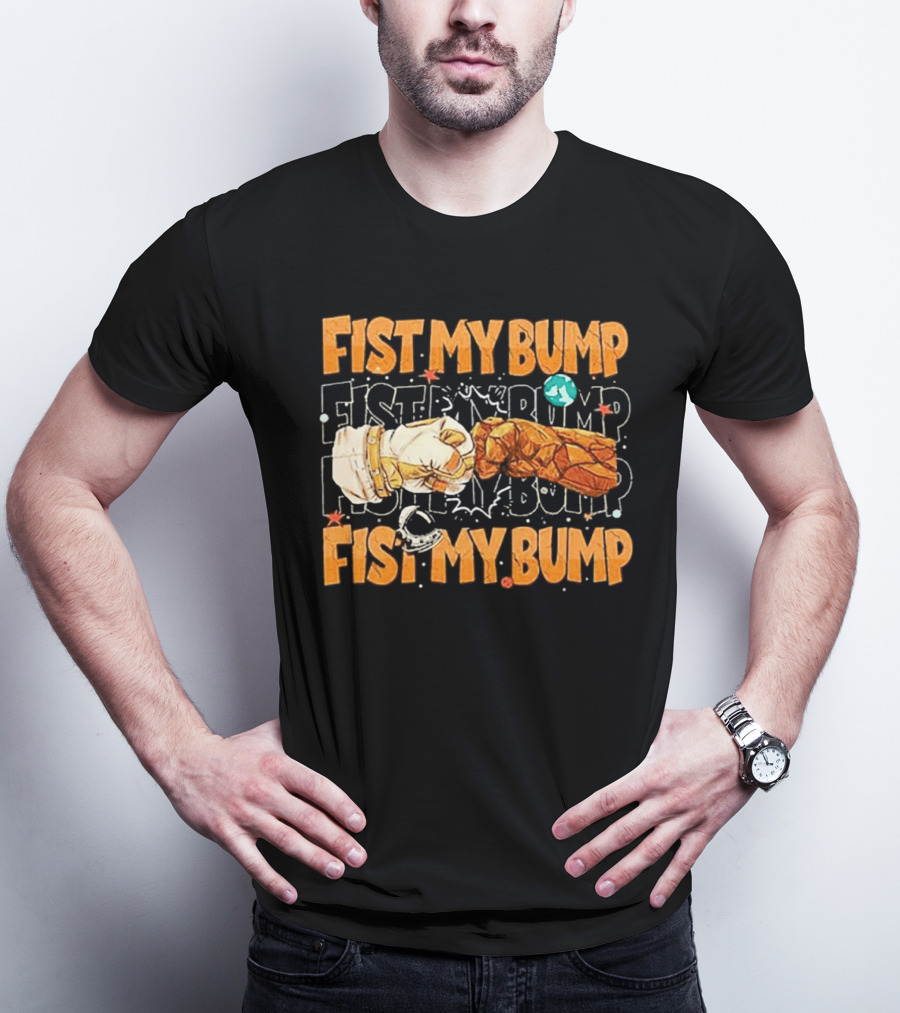 Fist My Bump Grace And Rocky Cartoon Style Fist Bump T-Shirt