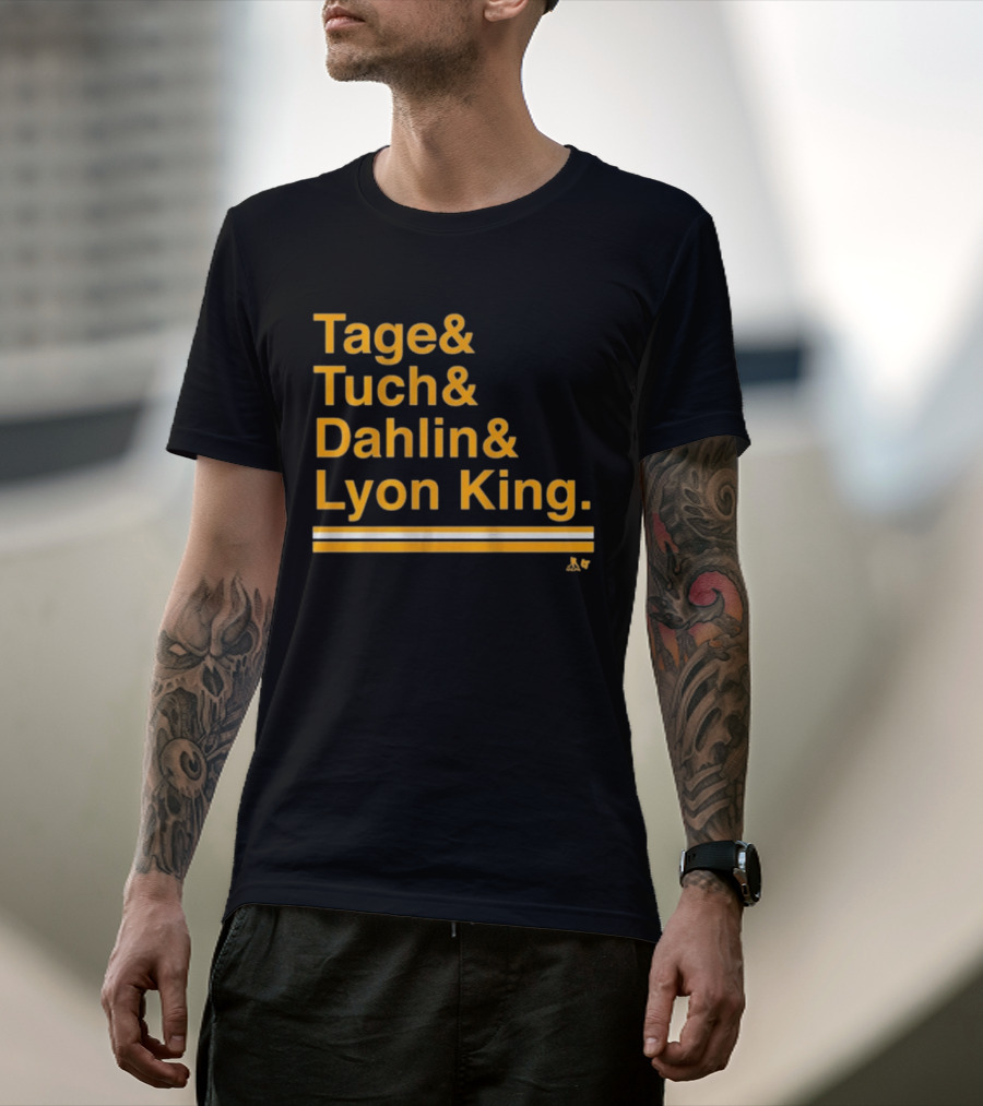 Tage Tuch Dahlin Lyon King Buffalo Hockey Ampersand T-Shirt