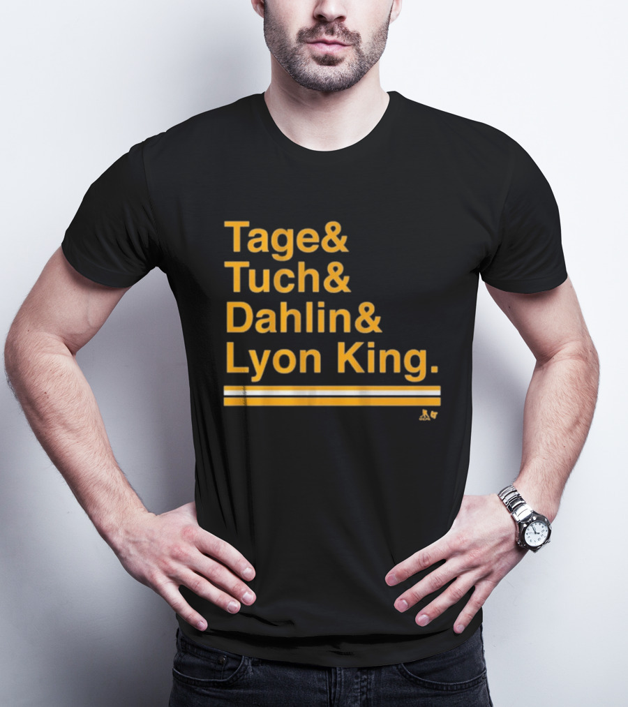 Tage Tuch Dahlin Lyon King Buffalo Hockey Ampersand T-Shirt