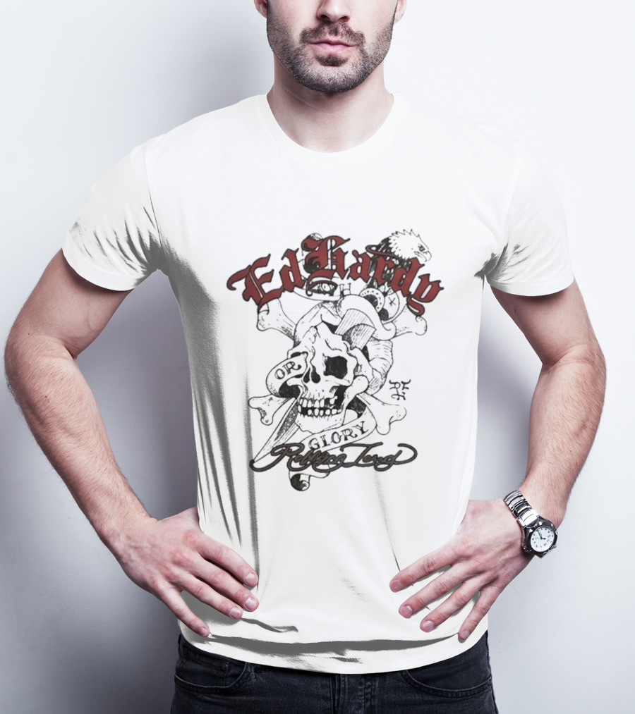Ed Hardy Rolling Loud Festival 2026 Death Glory Thermal Skull T-Shirt