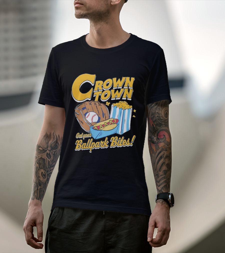 Crown Town Ballpark Bites Get Your Snacks T-Shirt