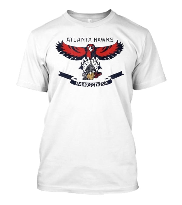 Atlanta Hawks Hawksgiving Thanksgiving Basketball Celebration T-Shirt