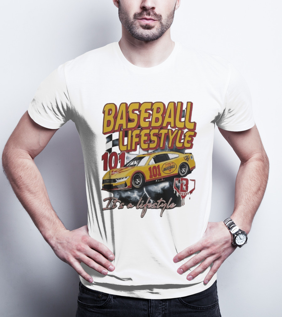 Baseball Lifestyle 101 Racing Car It's A Lifestyle 43RPM T-Shirt