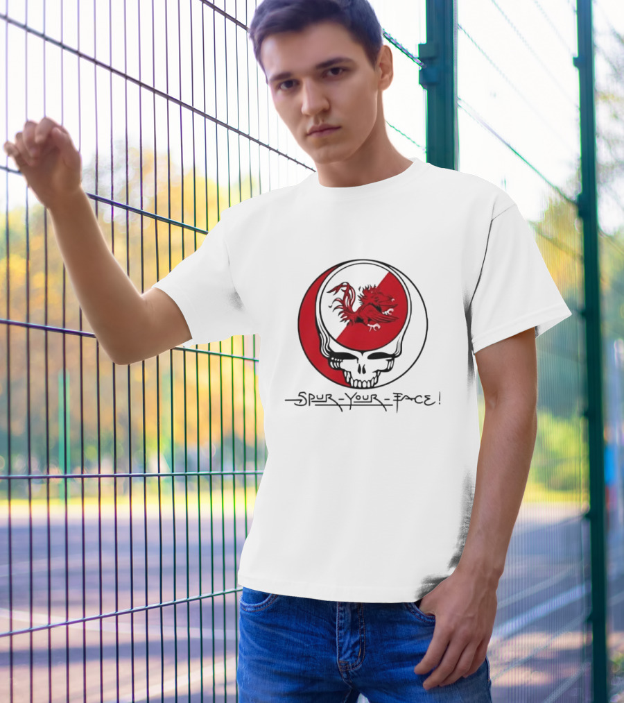 South Carolina Gamecocks Grateful Dead Spur Your Face T-Shirt
