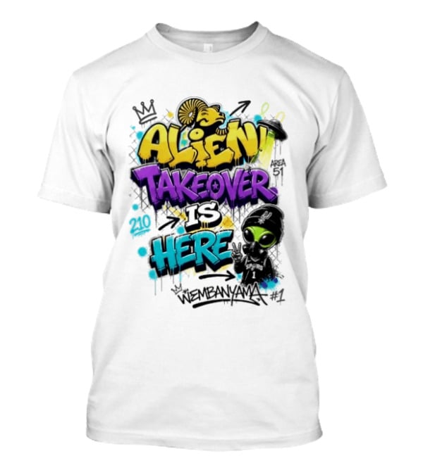 Alien Takeover Is Here Wembanyama T-Shirt