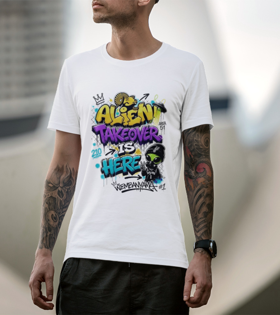 Alien Takeover Is Here Wembanyama T-Shirt
