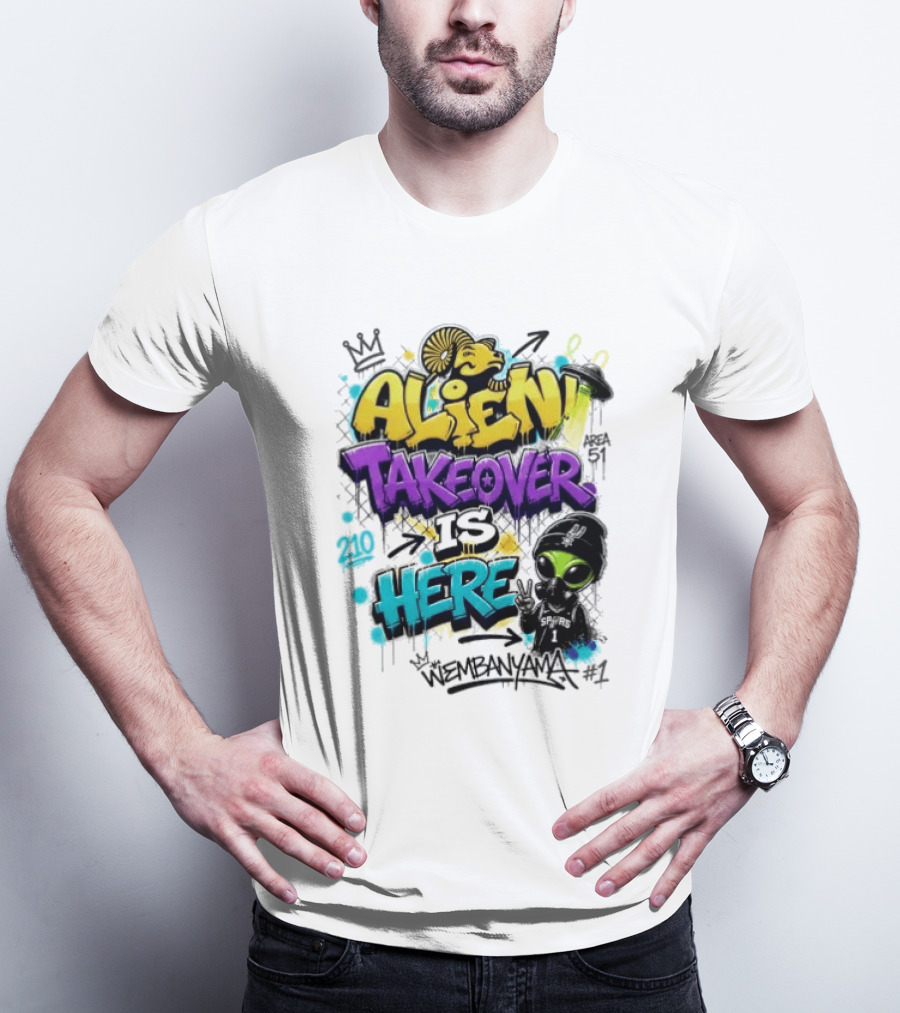 Alien Takeover Is Here Wembanyama T-Shirt