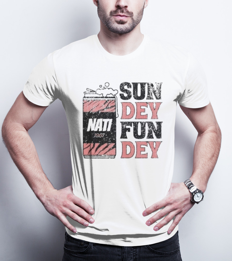 Nati Sunday Funday Cincinnati Bengals Tiger Stripes Football Fan Gear T-Shirt