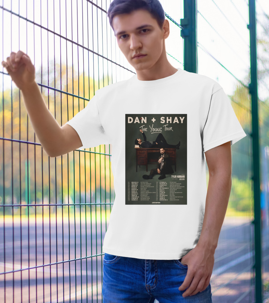Dan Shay The Young Tour 2026 Tyler Hubbard Josh Ross Live Nation T-Shirt