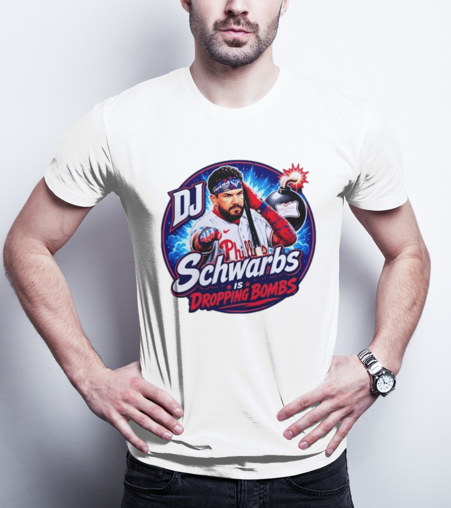 DJ Schwarbs Phillies Dropping Bombs T-Shirt