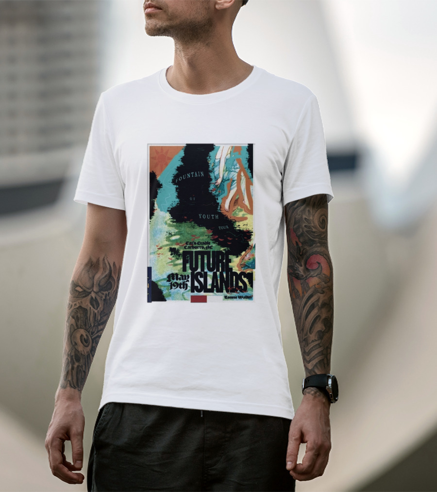May 19 2026 Future Islands At Cat's Cradle Carrboro NC Fountain Of Youth Tour T-Shirt