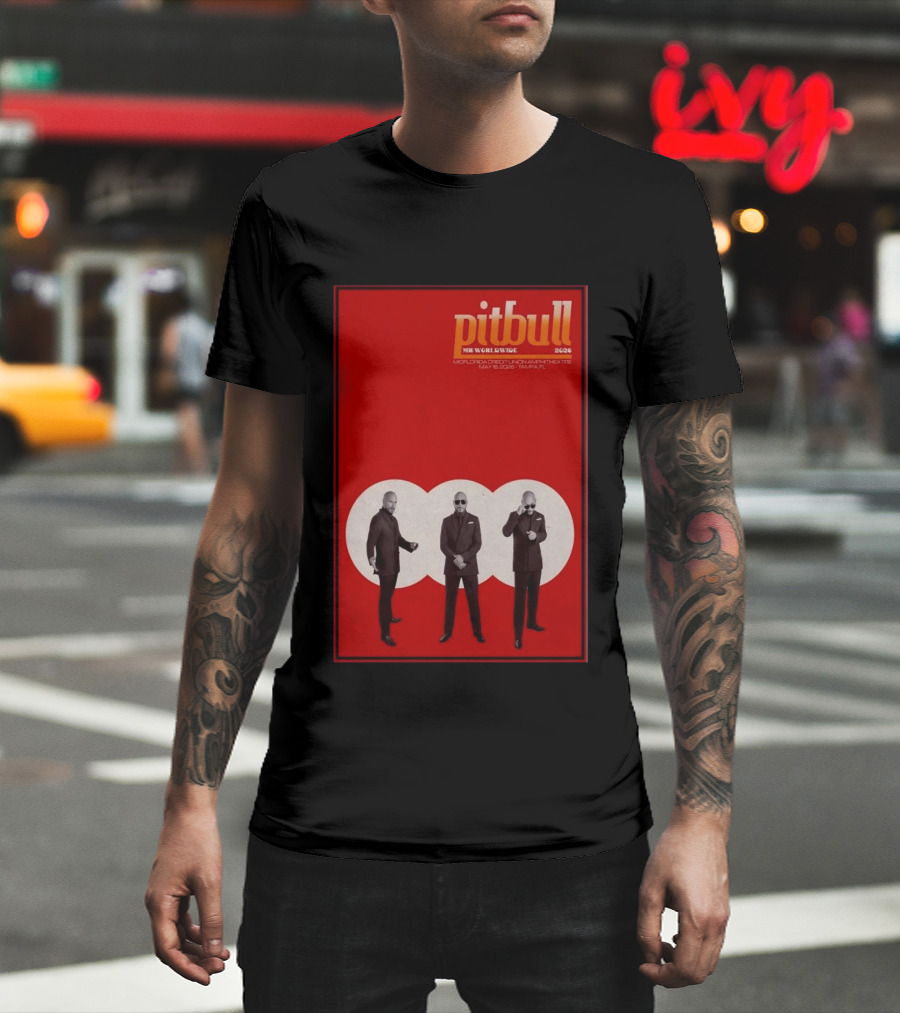 Pitbull Mr. Worldwide 2026 MidFlorida Credit Union Amphitheatre May 16 Tampa FL T-Shirt