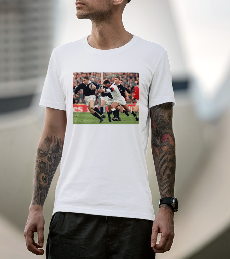 Scott Hastings Iconic Scotland Rugby Moment With Brother Gavin Against England T-Shirt