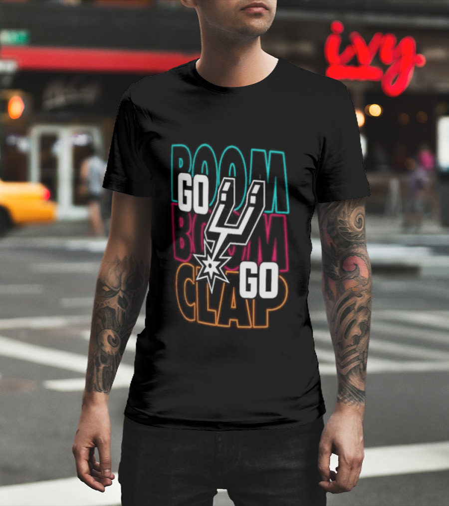 Go Spurs Boom Boom Clap Go Clap T-Shirt