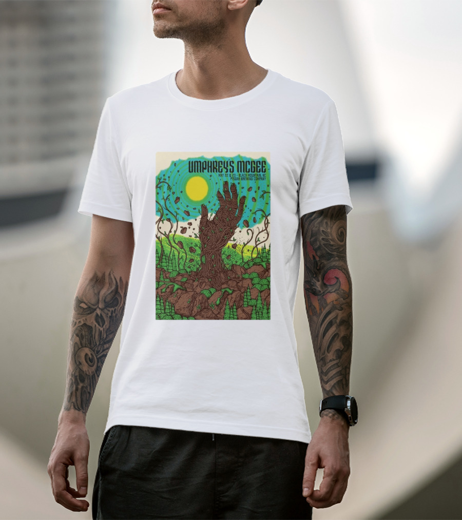 Umphrey's McGee May 22 23 Black Mountain NC Pisgah Brewing Company Tour T-Shirt