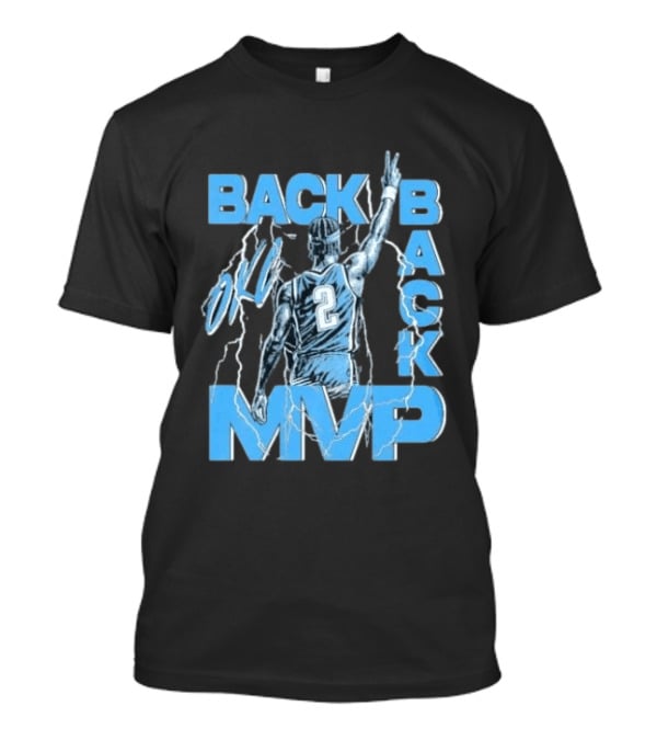 Back To Back MVP Shai Gilgeous Alexander Lightning Number 2 T-Shirt