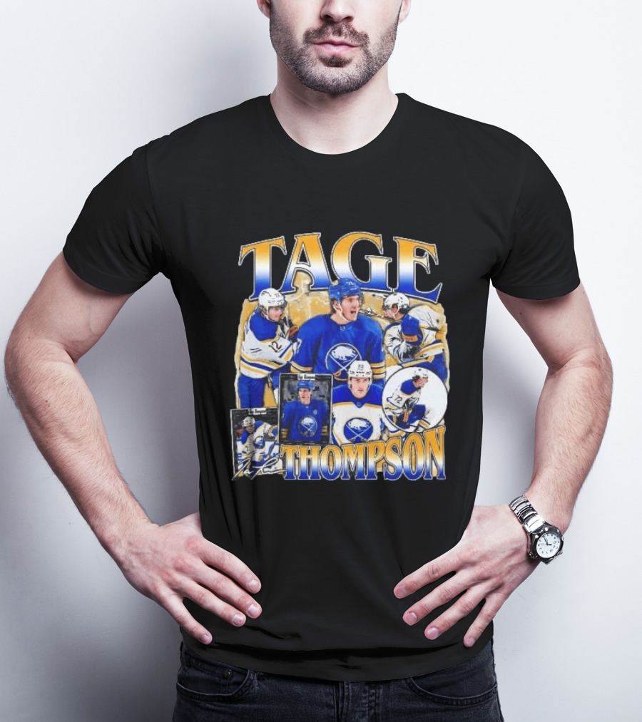 Tage Thompson Buffalo Sabres Hockey Collage T-Shirt