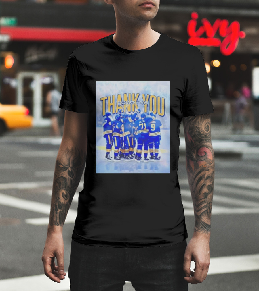 Buffalo Sabres Thank You 2025 2026 Season Players T-Shirt