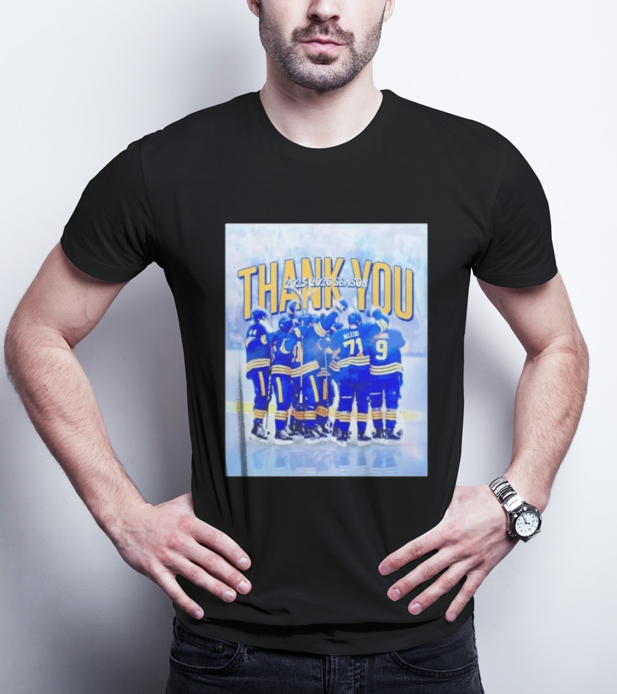 Buffalo Sabres Thank You 2025 2026 Season Players T-Shirt