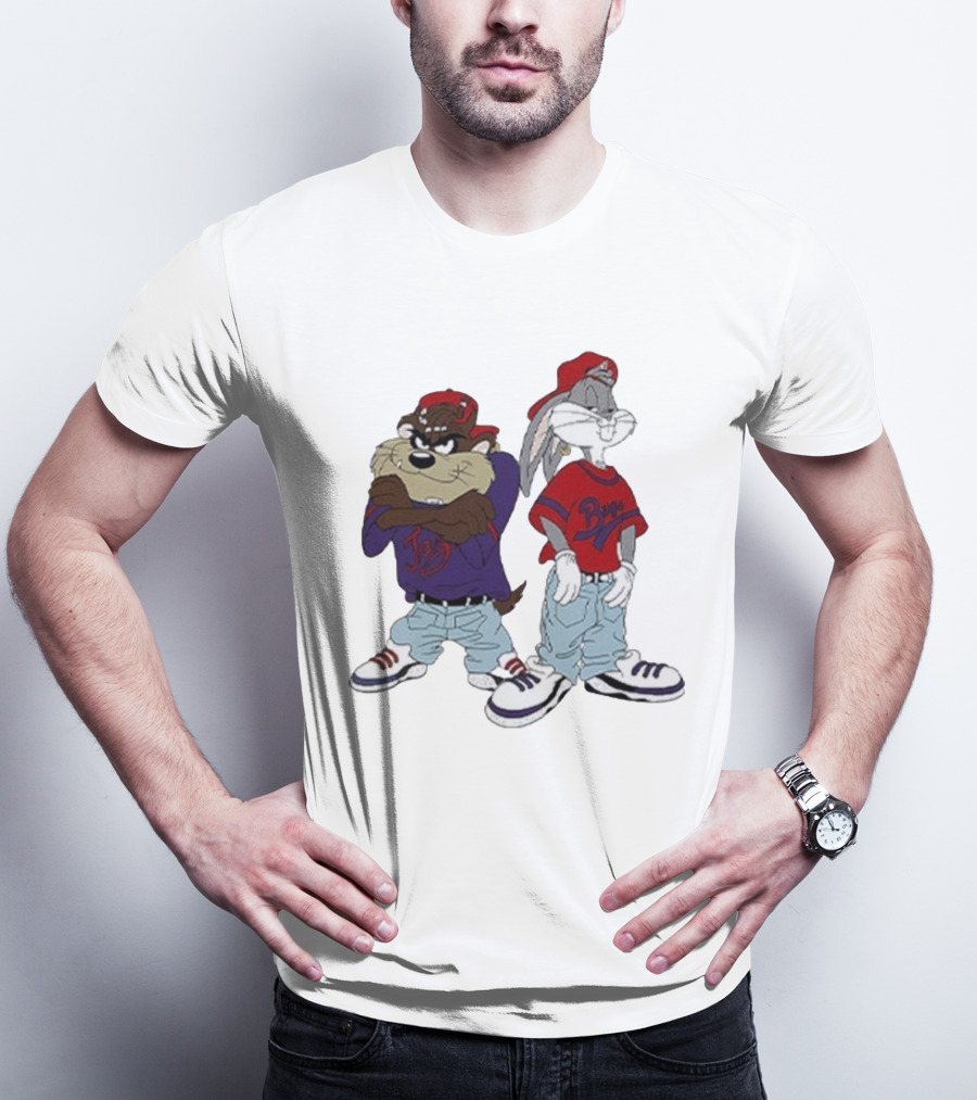 Bugs Bunny Taz Hip Hop Style Kriss Kross Outfits T-Shirt