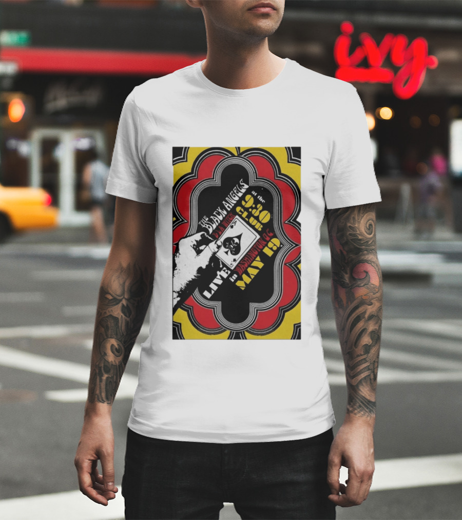 The Black Angels Live Washington DC May 19 2026 Playing Card T-Shirt