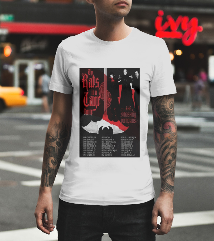 The Smashing Pumpkins Rats In A Cage Tour 2026 T-Shirt