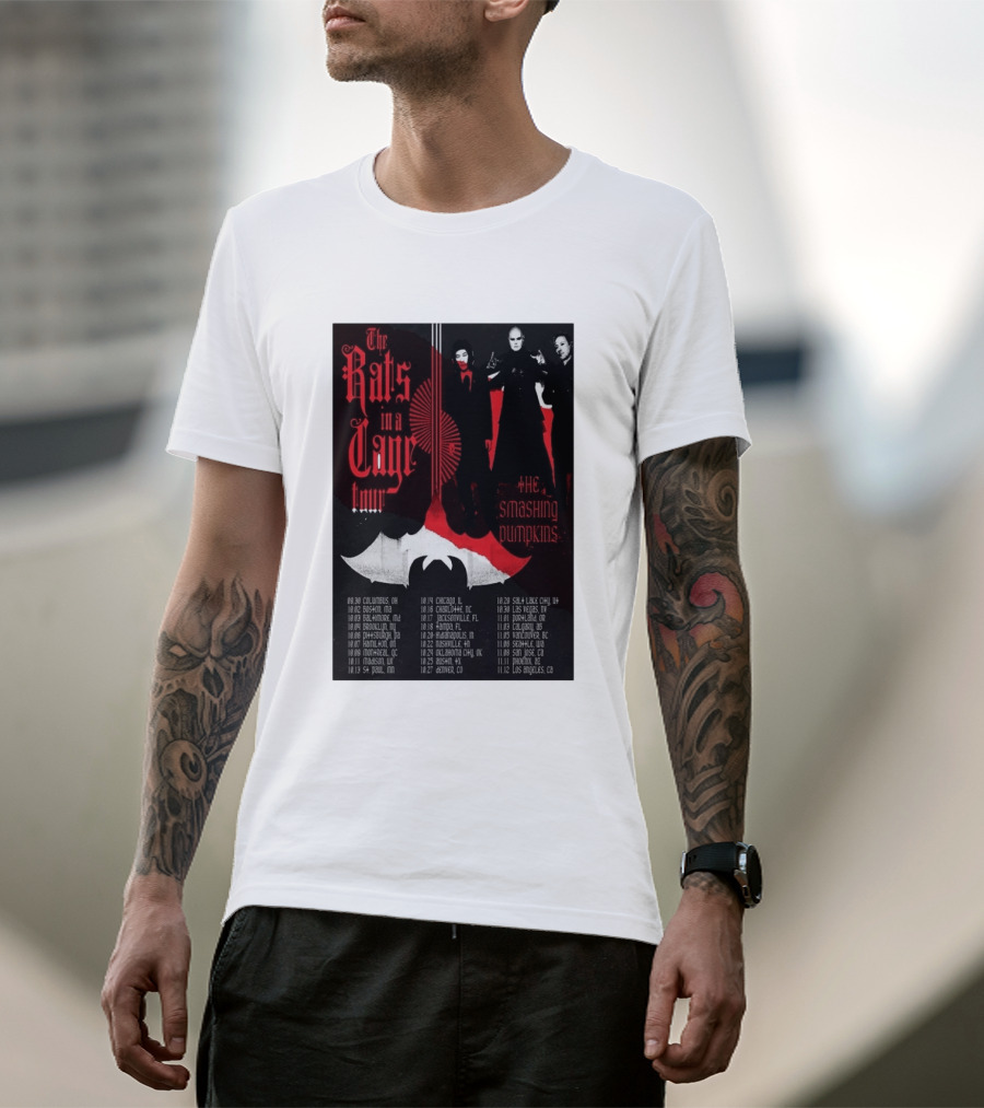 The Smashing Pumpkins Rats In A Cage Tour 2026 T-Shirt