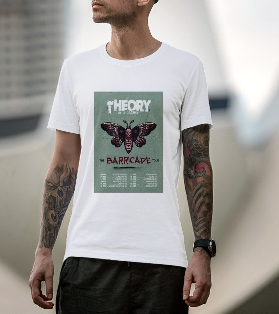 Theory Of A Deadman The Barricade Tour 2027 Dates And Locations T-Shirt