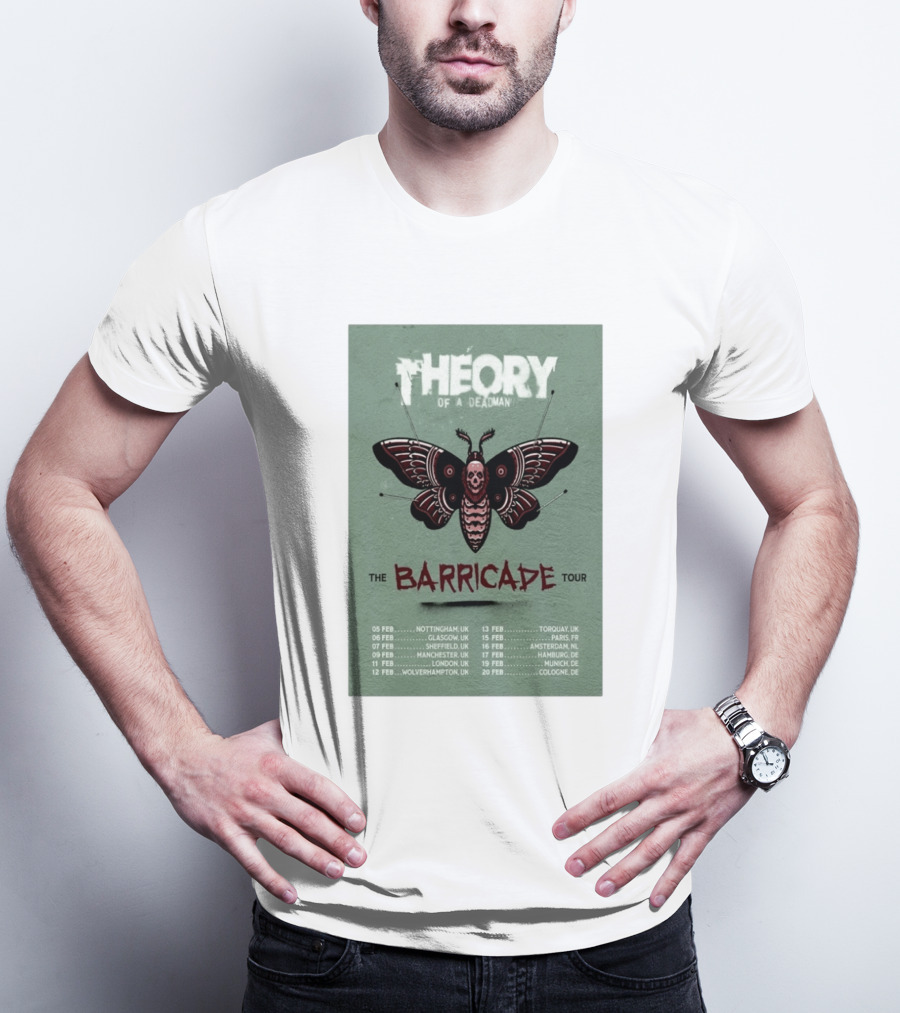 Theory Of A Deadman The Barricade Tour 2027 Dates And Locations T-Shirt