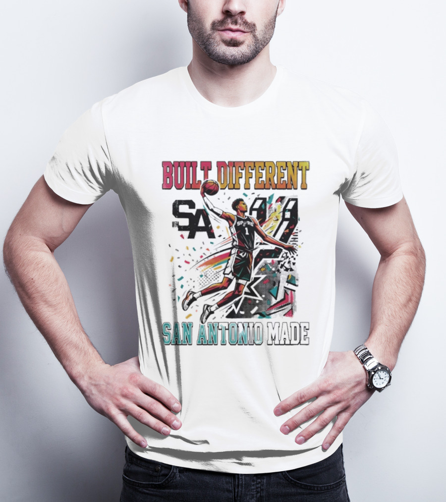 Built Different Victor Wembanyama San Antonio Made Spurs Basketball 2026 T-Shirt