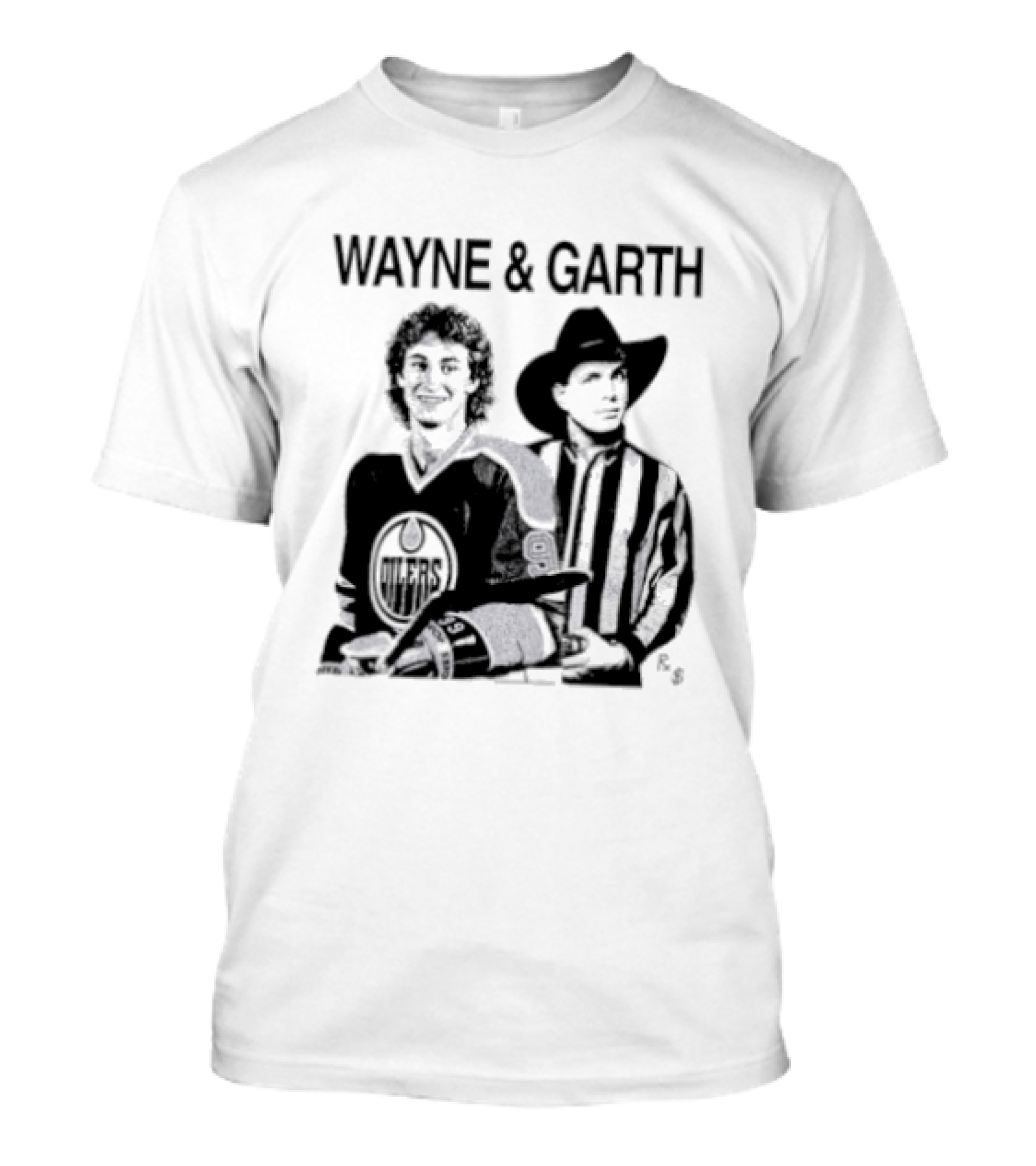 Wayne And Garth Hockey Cowboy Fusion T-Shirt