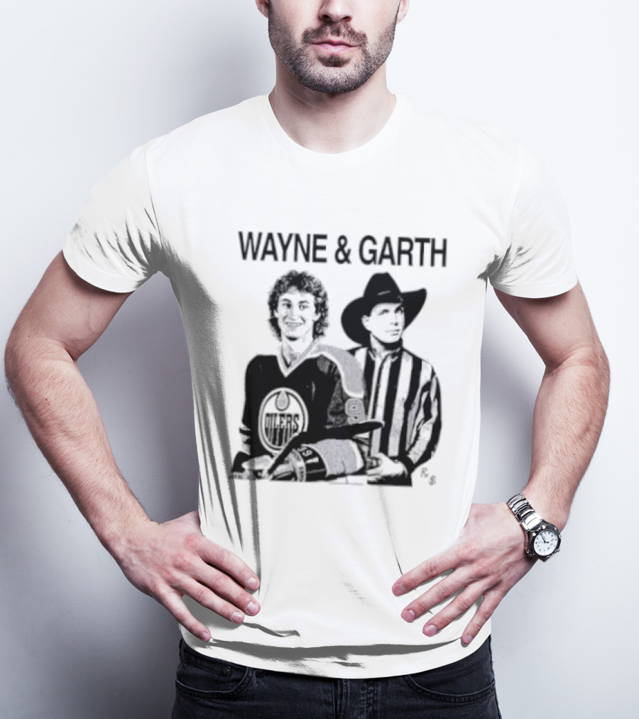 Wayne And Garth Hockey Cowboy Fusion T-Shirt